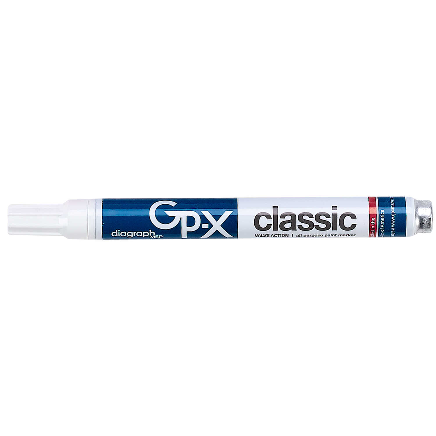 Diagraph GPX Classic Paint Marker, White | PECO Sales