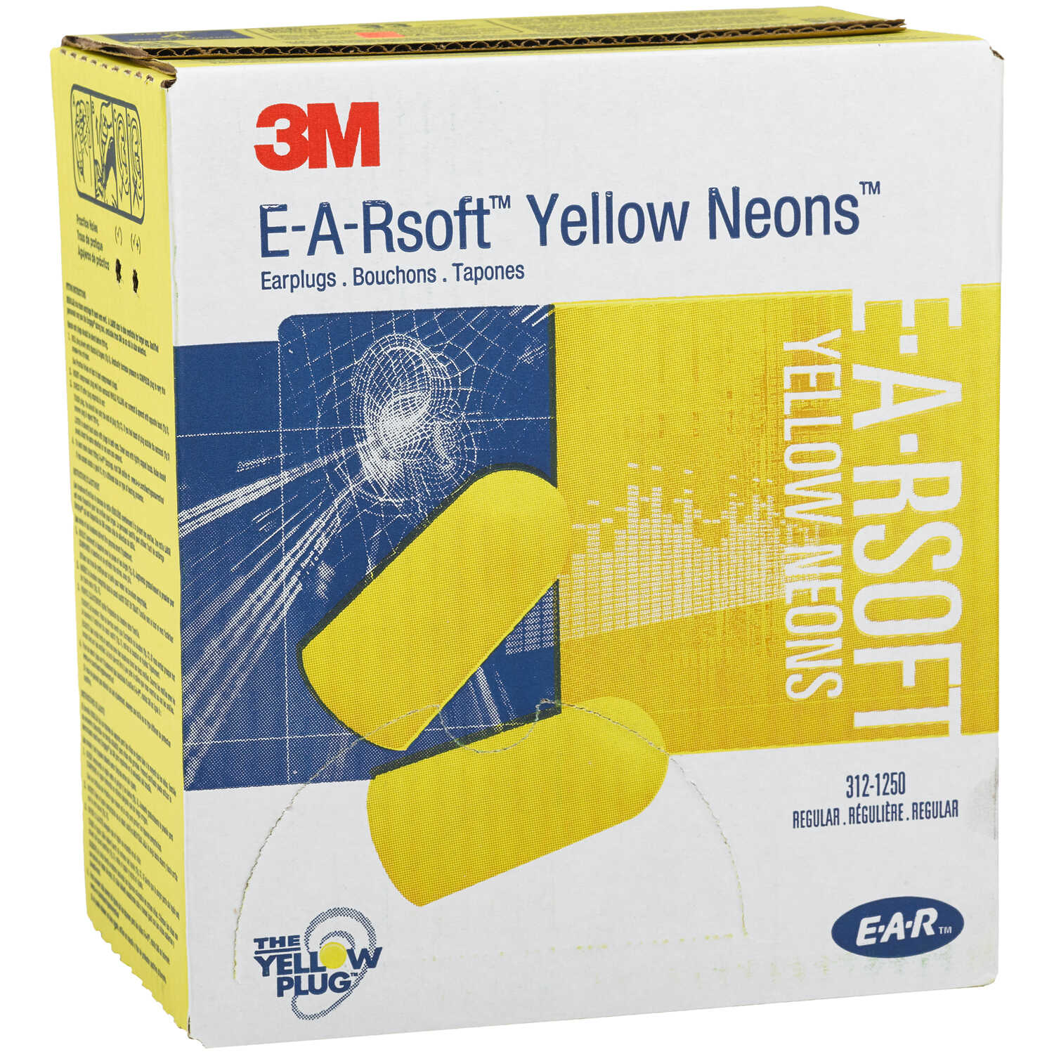 3M E-A-Rsoft Earplugs, Box of 200 | PECO Sales